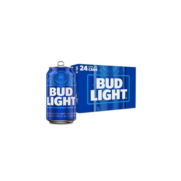 Bud Light Beer Cans (12 oz x 24 ct) | Wolverine Lake Party Store
