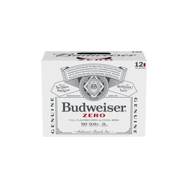 Budweiser Zero Alcohol-Free Beer Cans (12 oz x 12 ct) | Wolverine Lake ...