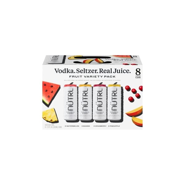 Nutrl Vodka Seltzer Variety Pack Cans (12 oz x 8 ct) | Wolverine Lake ...